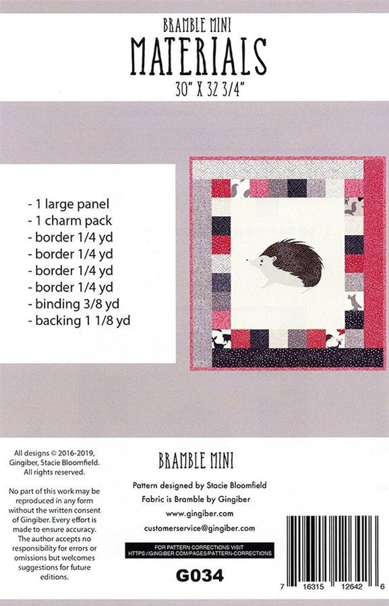 Bramble Mini Quilt Pattern From Gingiber Designed by Stacie Bloomfield GB034 - Etsy