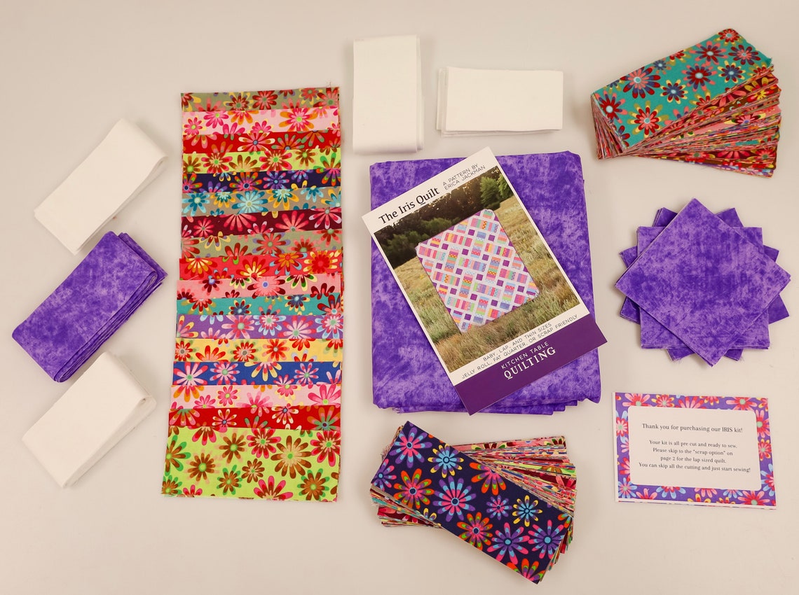 Crazy Daisy Quilt Kit Pre Cut Sew Ready KIT - Everything Included ...