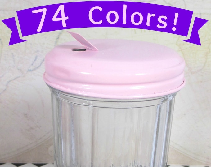 Glass Sugar Dispenser With Candy Pink Top Vintage Inspired - Etsy