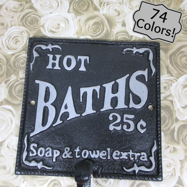 Hot Baths Sign - Etsy