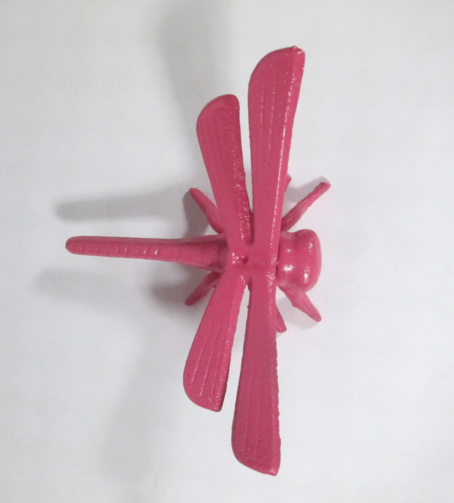 Dragonfly Hot Pink Cast Iron Shabby Chic Paperweight - Etsy