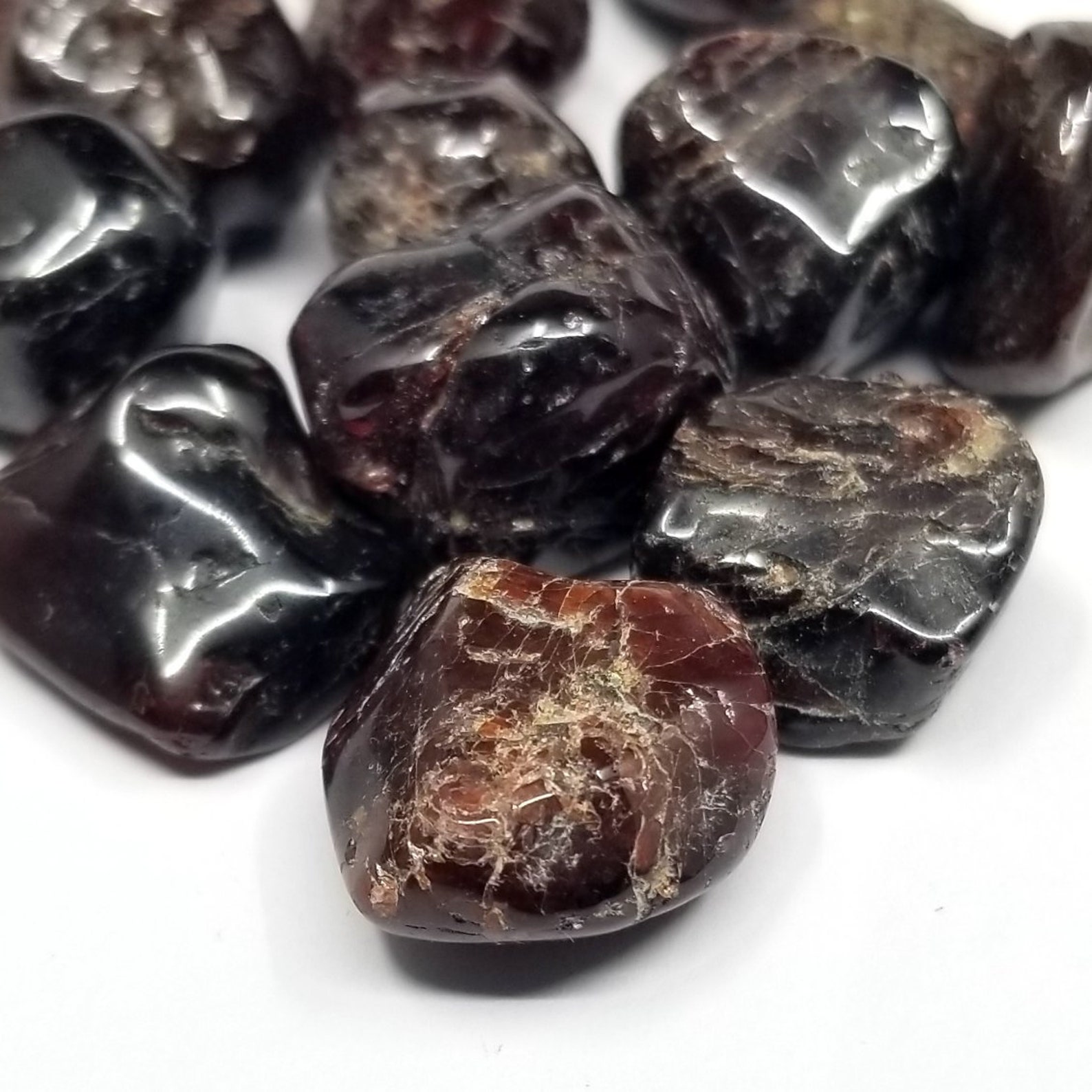 Garnet Tumbled Stone - Etsy