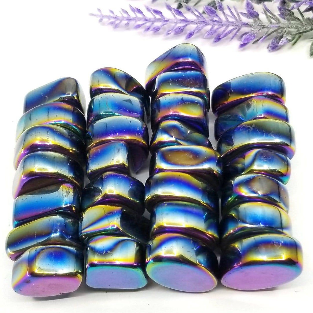 Electroplated Magnetic Hematite Tumbled Stones 1 LB - Etsy