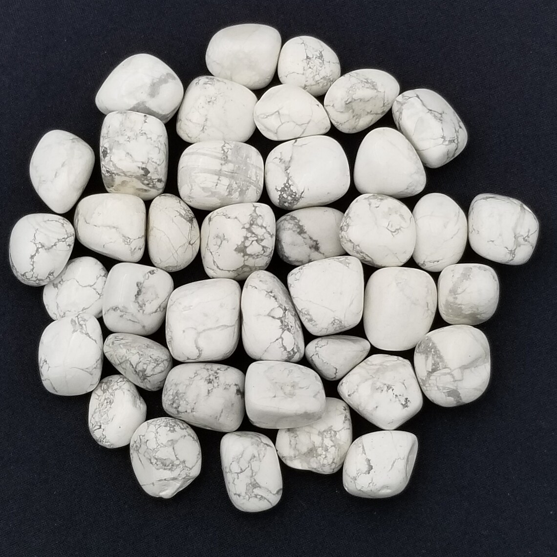 Howlite Tumbled Stone - Etsy