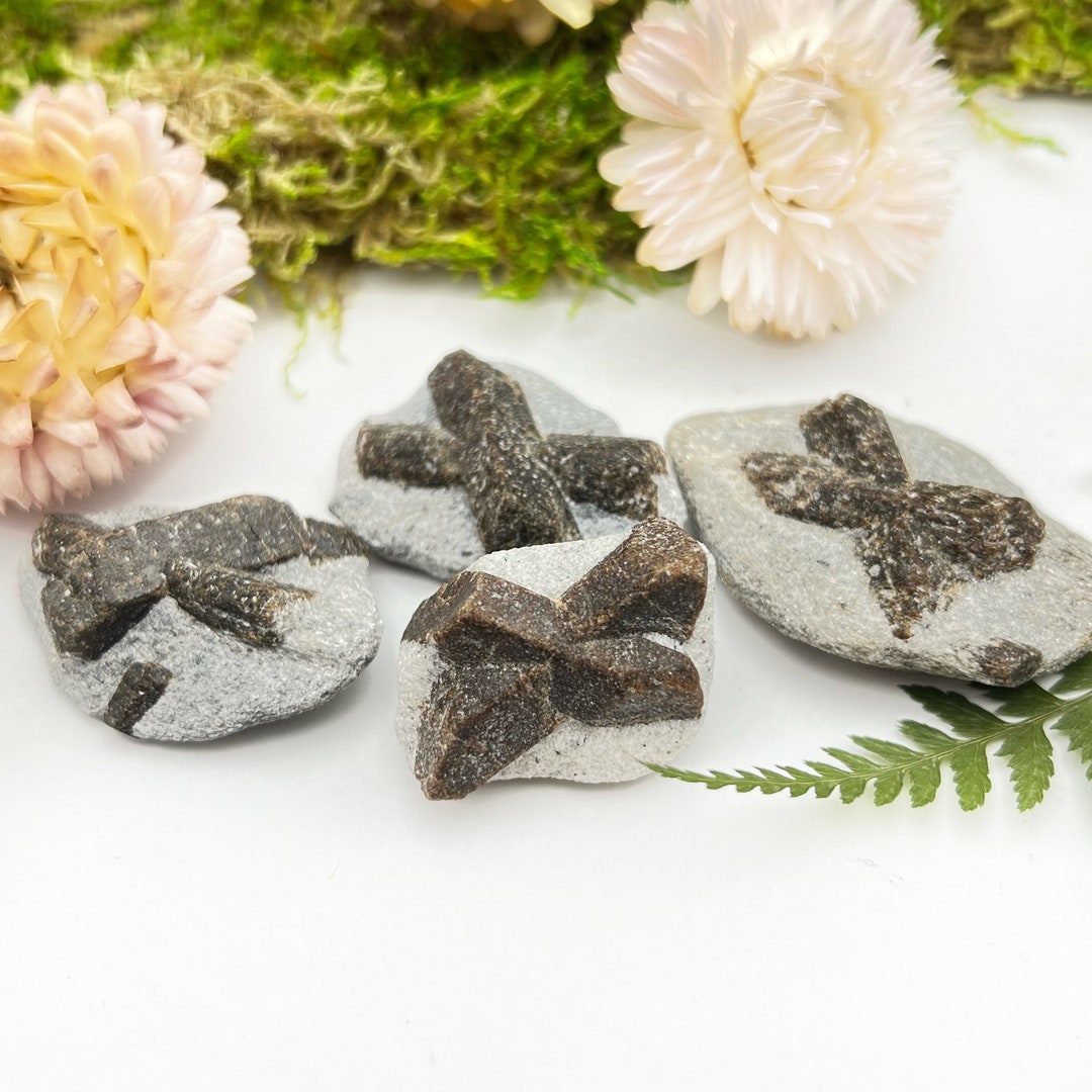 Staurolite fairy Cross Stones - Etsy
