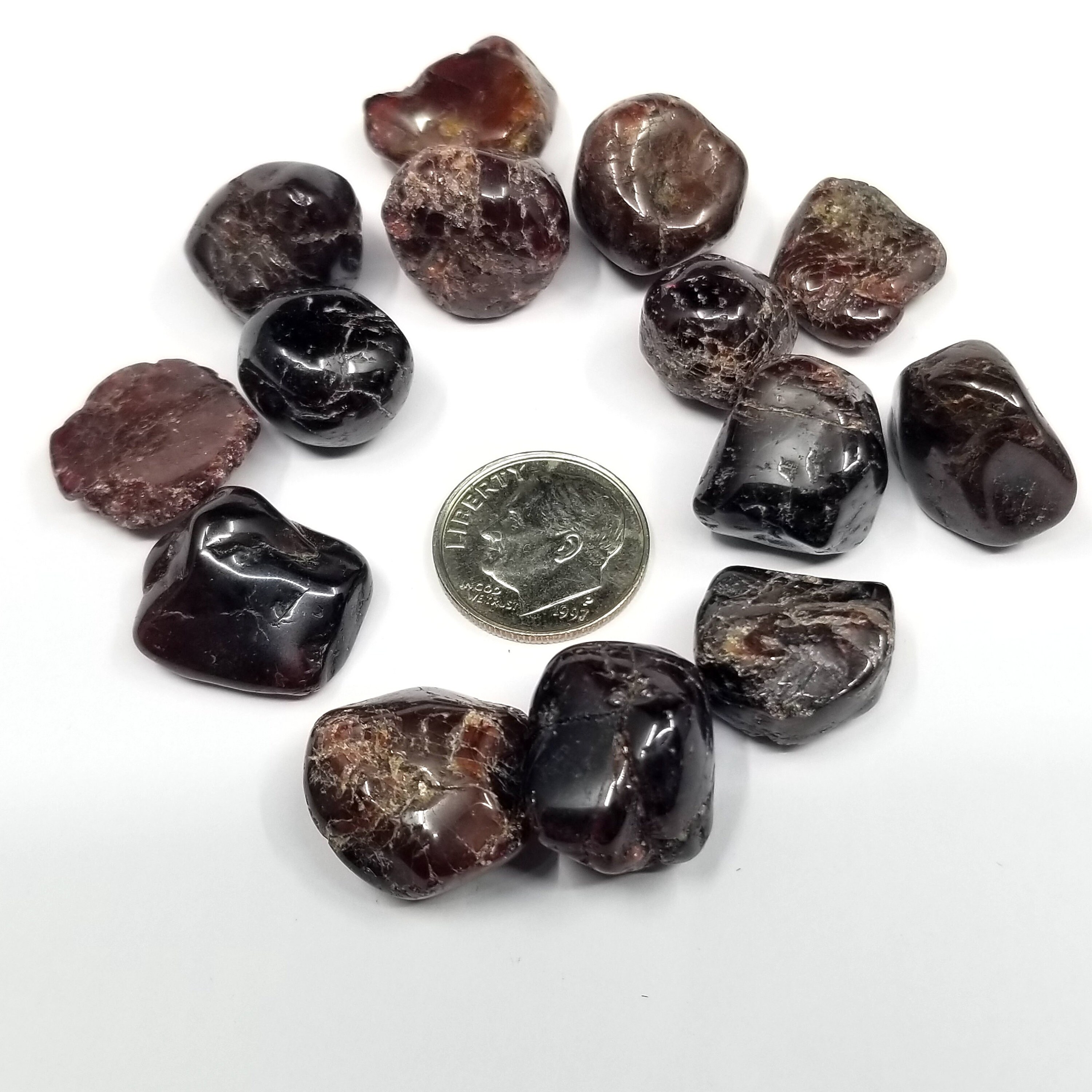 Garnet Tumbled Stone - Etsy