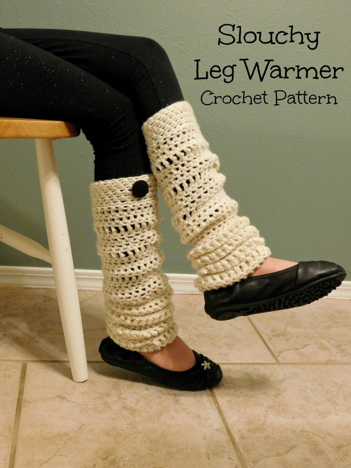 Slouchy Leg Warmer Crochet Pattern, Leg Warmer Crochet Pattern, Baby ...