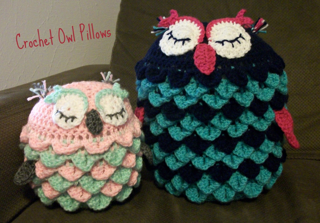 Owl Pillow Crochet Pattern, Owl Pillow, Owl Pillow Pattern, Owl Crochet ...