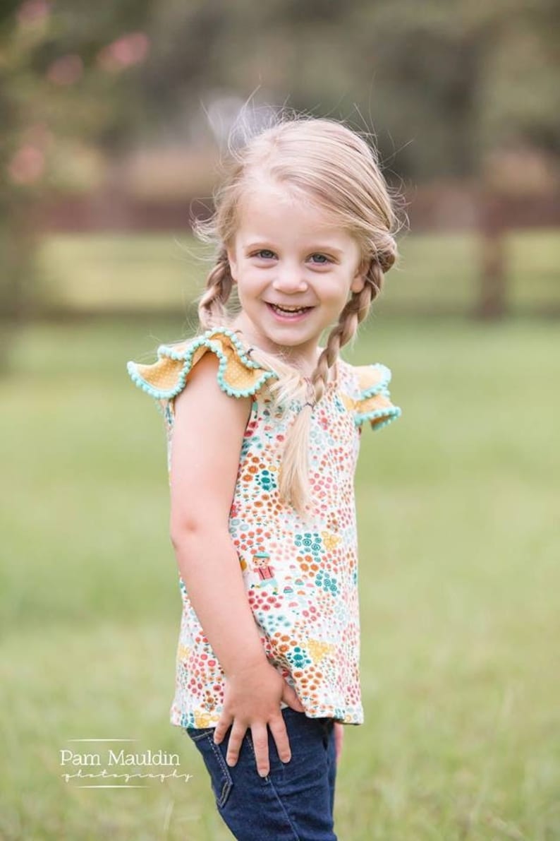 Long Island Top, Knit Top, Girl Pattern, Children Pdf, Toddler Pdf ...