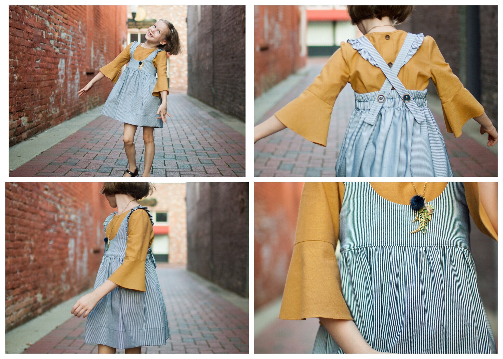 Ainsley Pinafore Girls Sewing Pattern Girl Pinafore | Etsy Australia