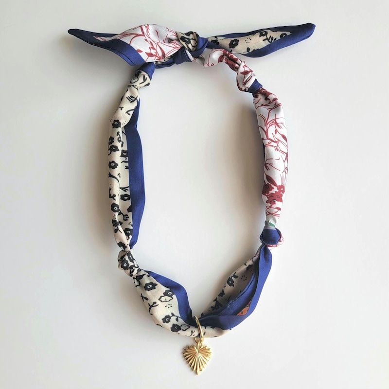 Red and Blue Heart Scarf - Etsy