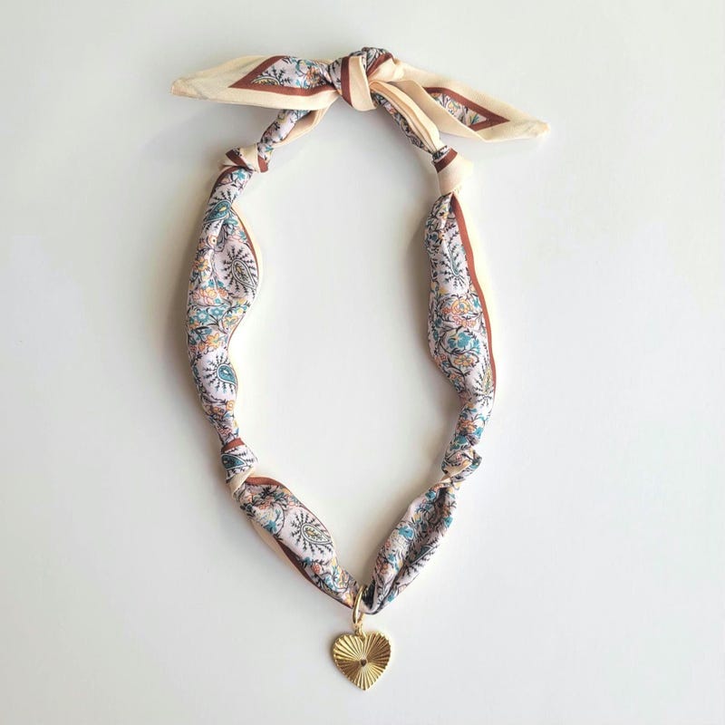 Bandana Charm Necklaces - Etsy