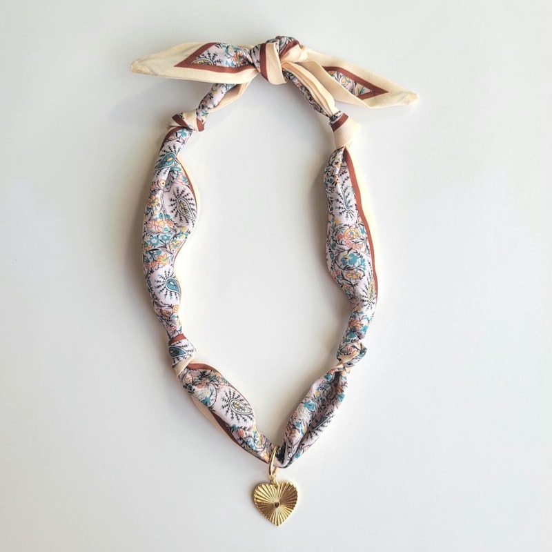 Bandana Letter Necklace - Etsy