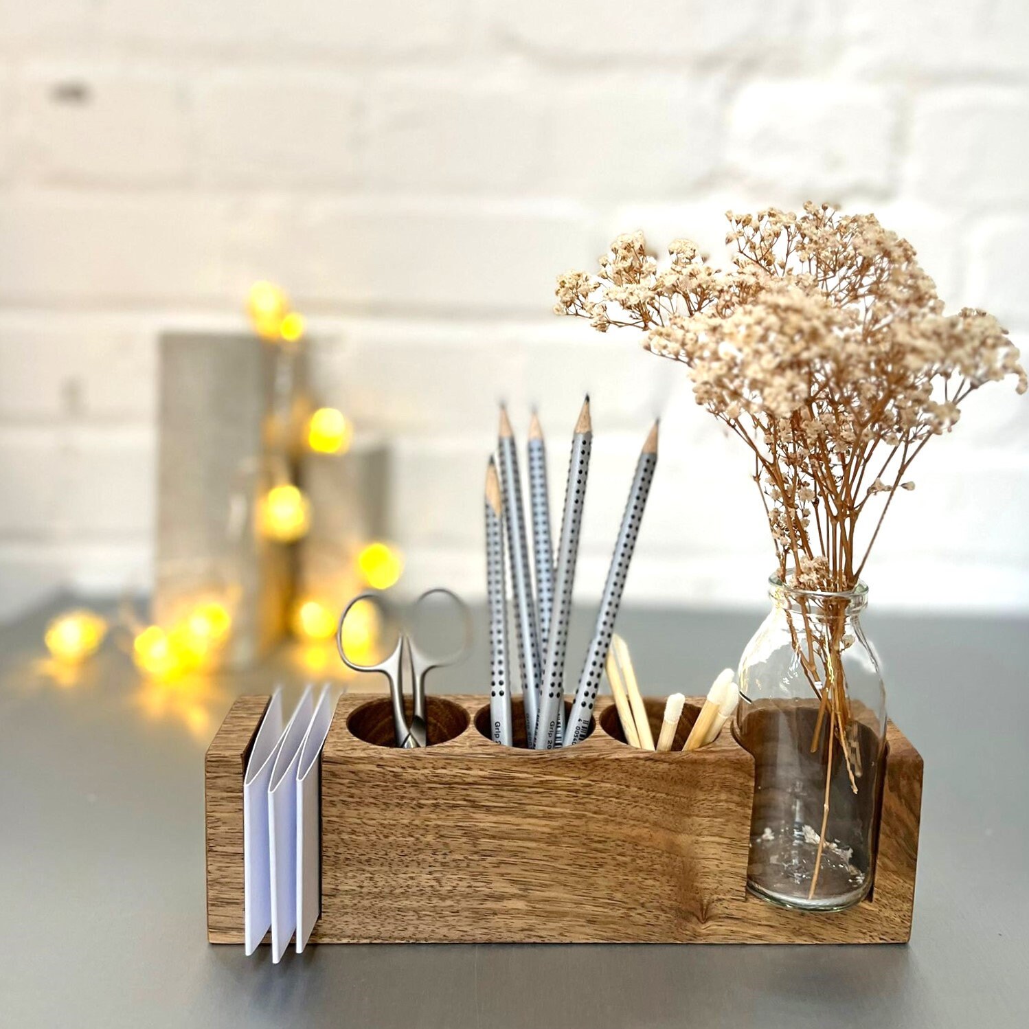 Pen Holder, Wood Desk Organizer. Wooden Pencil Holder, Wood Desk ...