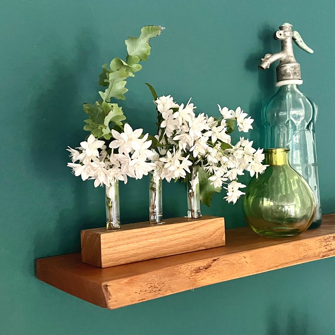 Sommer Tisch Deko aus heimischen Hölzern, Blumenvase im Landhaus Stil ...