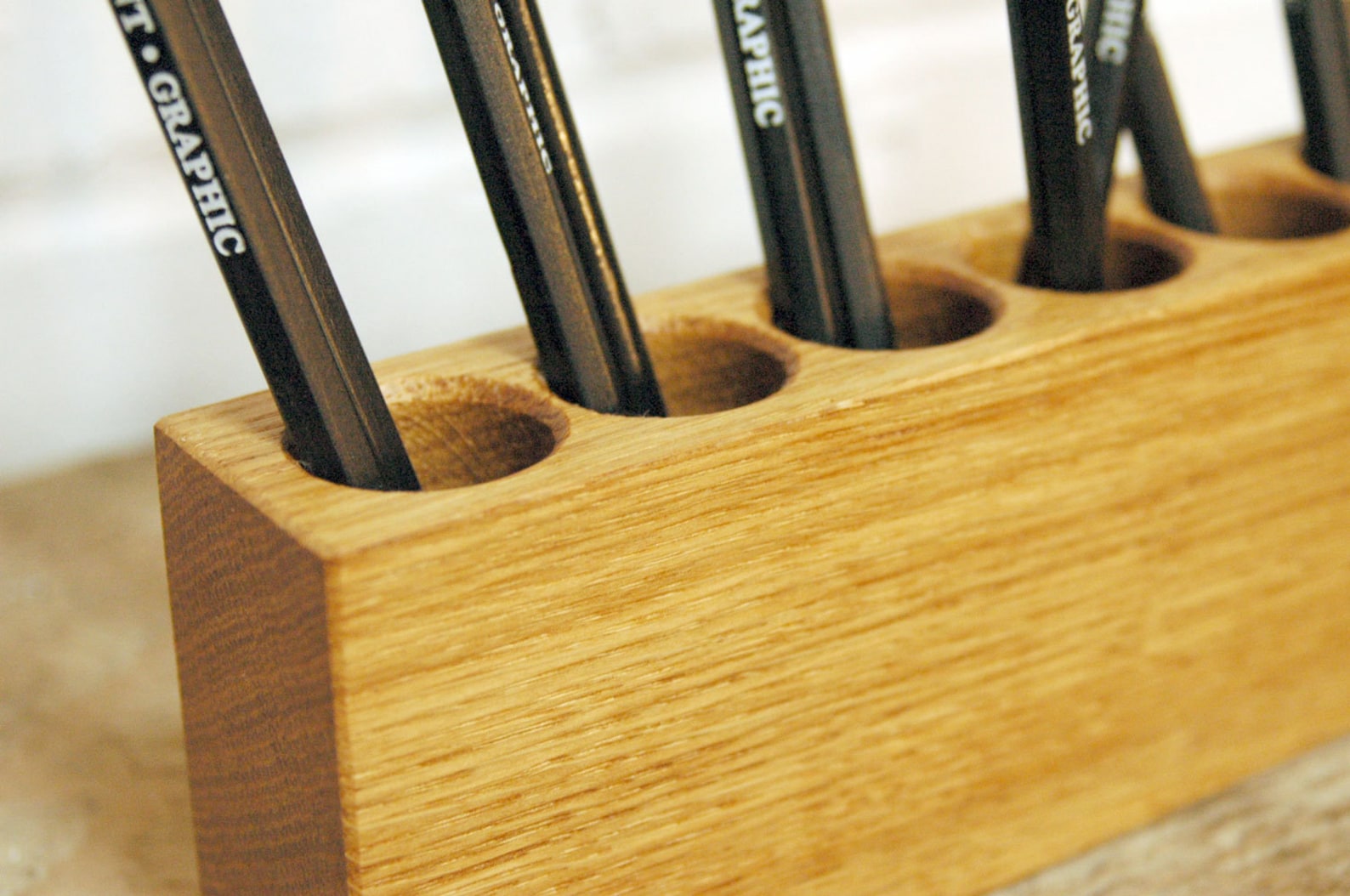 Pen Holder Wood Desk Organizer. Wooden Pencil Holder Wood - Etsy