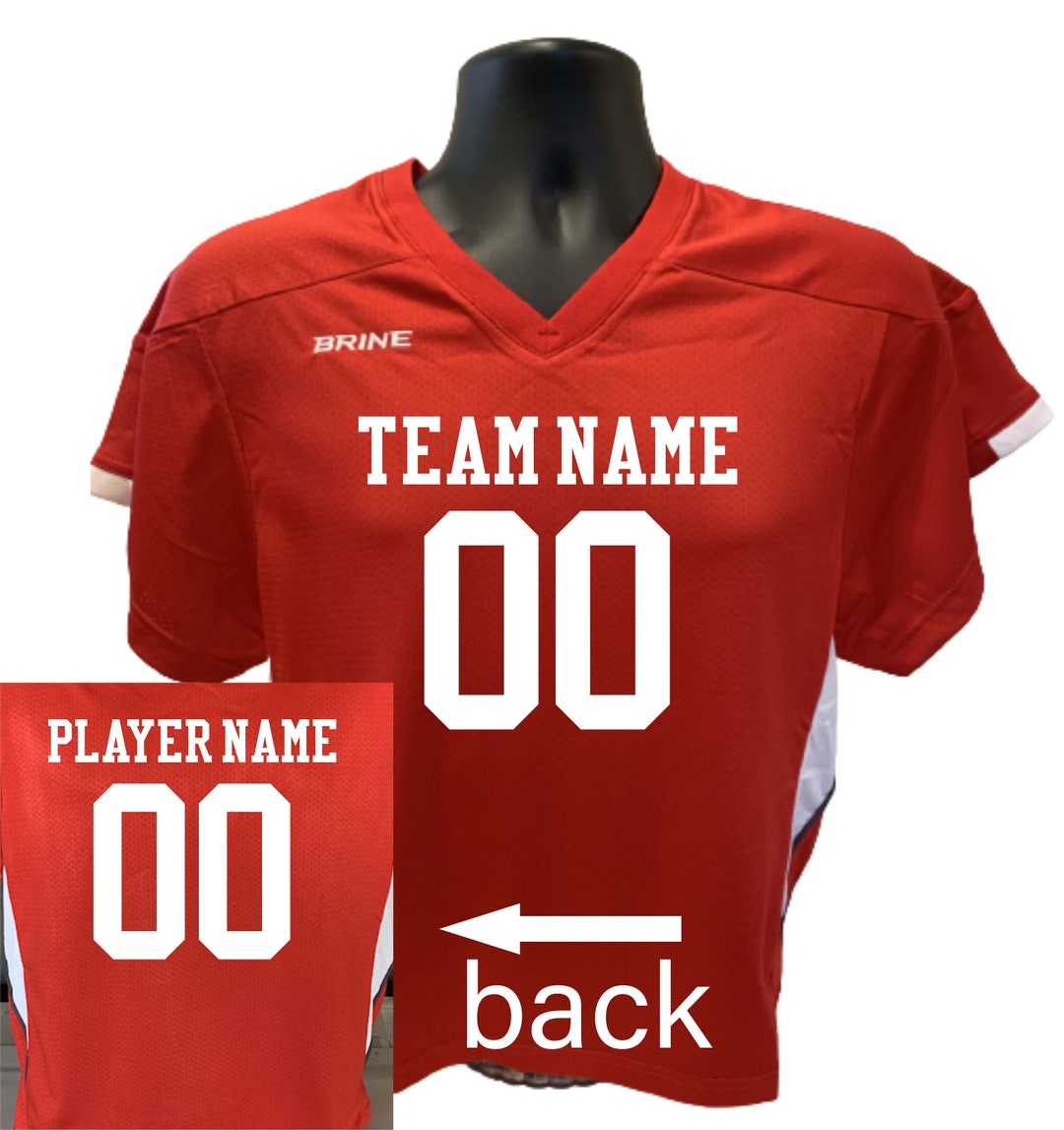 Customized Lacrosse Practice Jersey Team Name on Front Player Name and ...