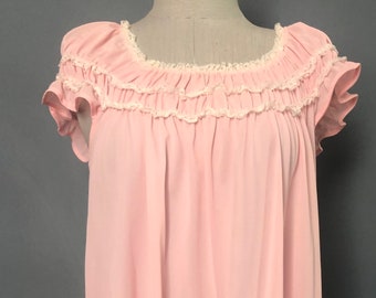 Short Pink Nightgown - Etsy