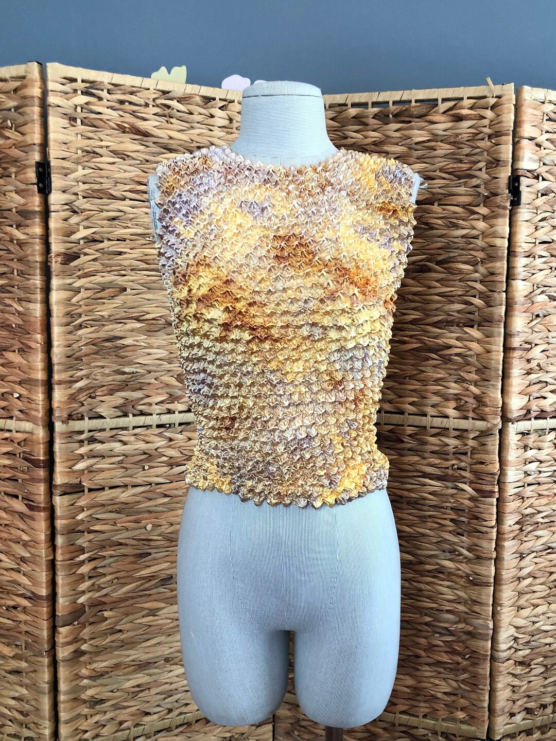 Popcorn Top, Magic Popcorn Top, Sleeveless Bubble Shirt, Crinkle Top ...