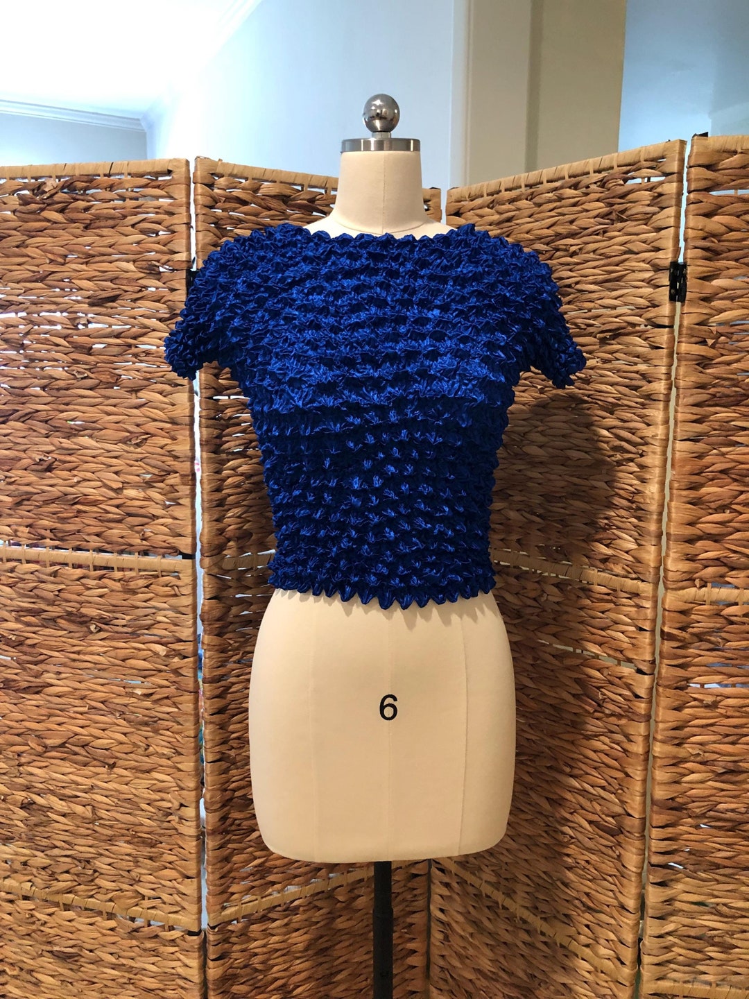 Popcorn Top, 90s Y2K Magic Popcorn Top, Blue Bubble Shirt, Mall Top ...