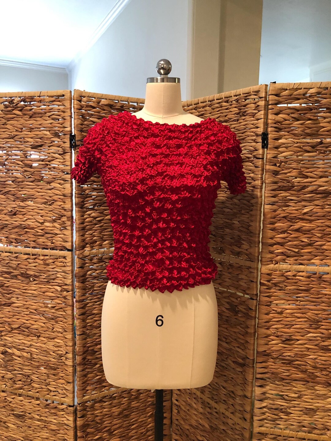 Popcorn Top, 90s Y2K Magic Popcorn Top, Red Bubble Shirt, Mall Top ...