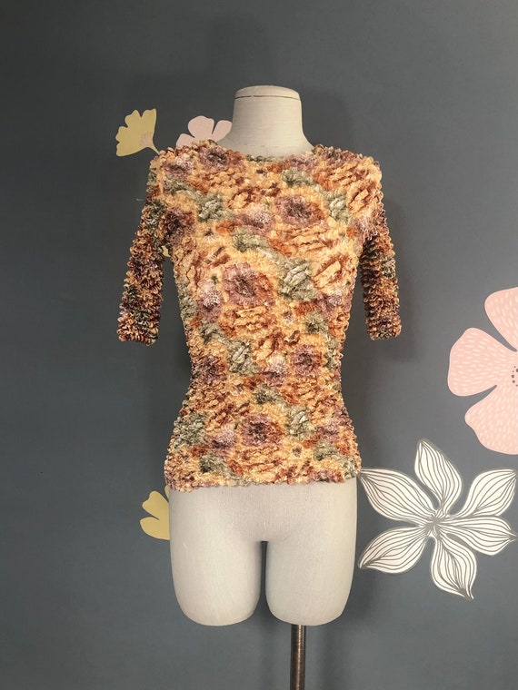 Multicolor popcorn top, 90s - Gem