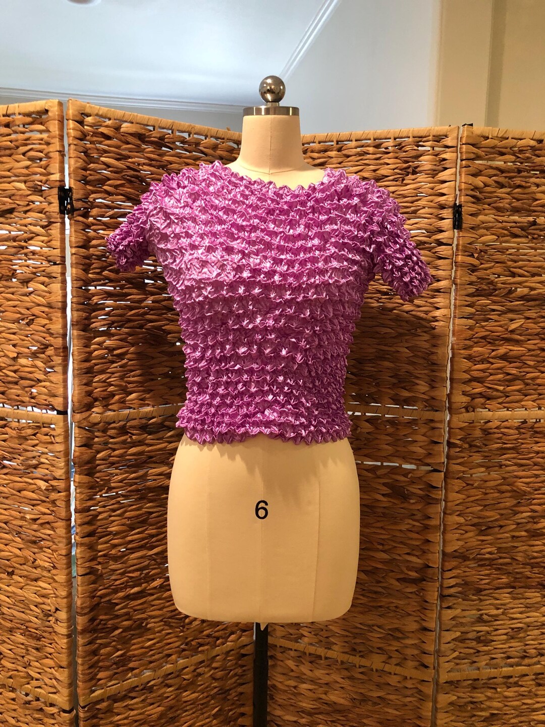 Popcorn Top, 90s Y2K Magic Popcorn Top, Lilac Bubble Shirt, Mall Top ...