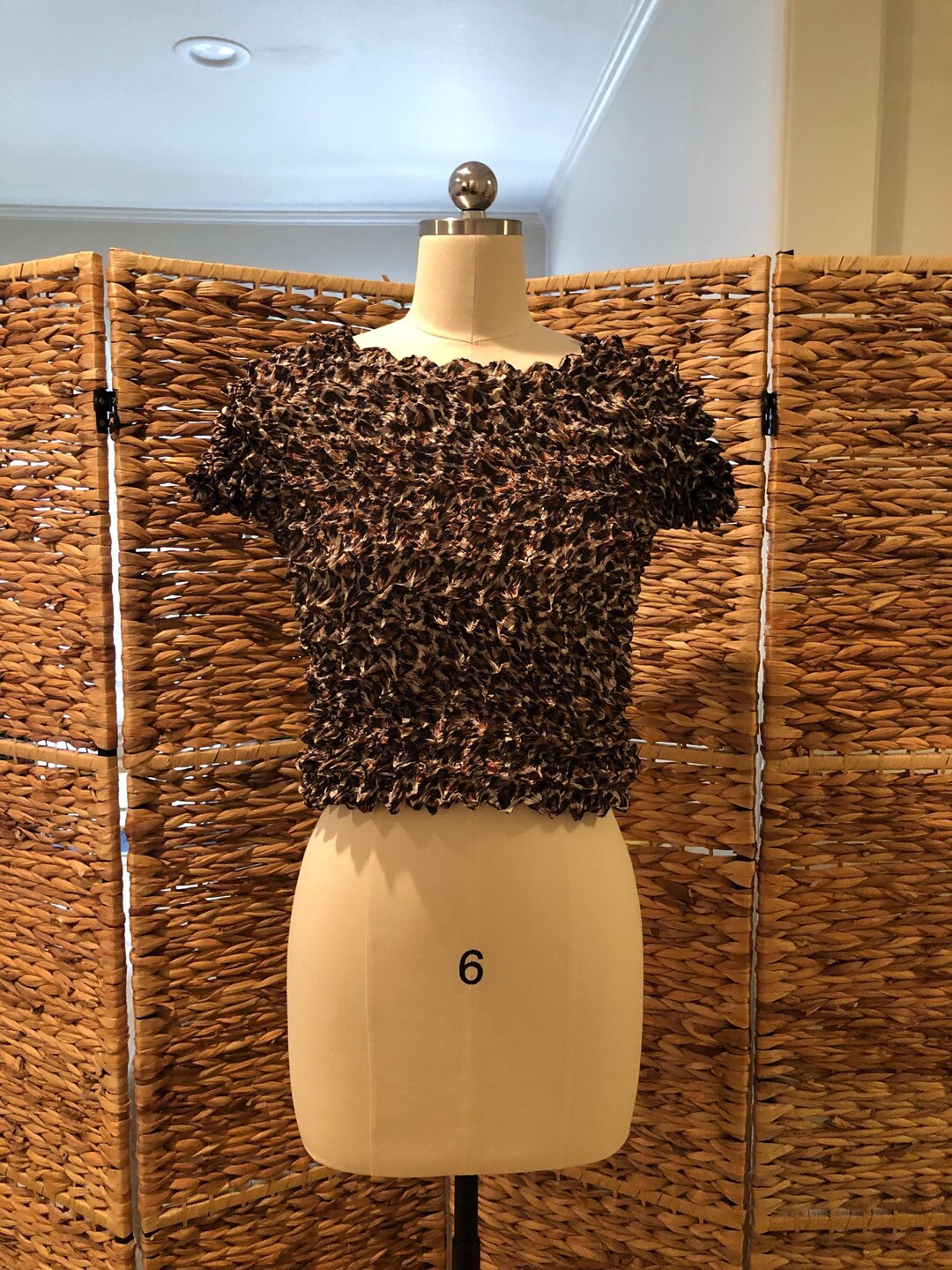 Popcorn Top, 90s Y2K Magic Popcorn Top, Animal Print Bubble Shirt, Mall ...