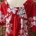 S/M 70s Hibiscus Print Hawaii Caftan, Tamari Vintage Kaftan, Mumu Maxi ...