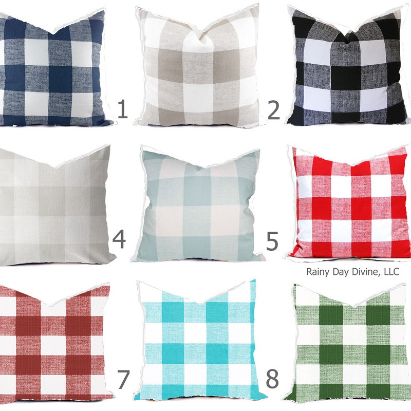 Buffalo Check Pillow - Etsy