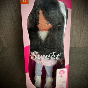 Tina Beautiful Doll With Clothes and Scarf Doll With Long Dark Hair ...