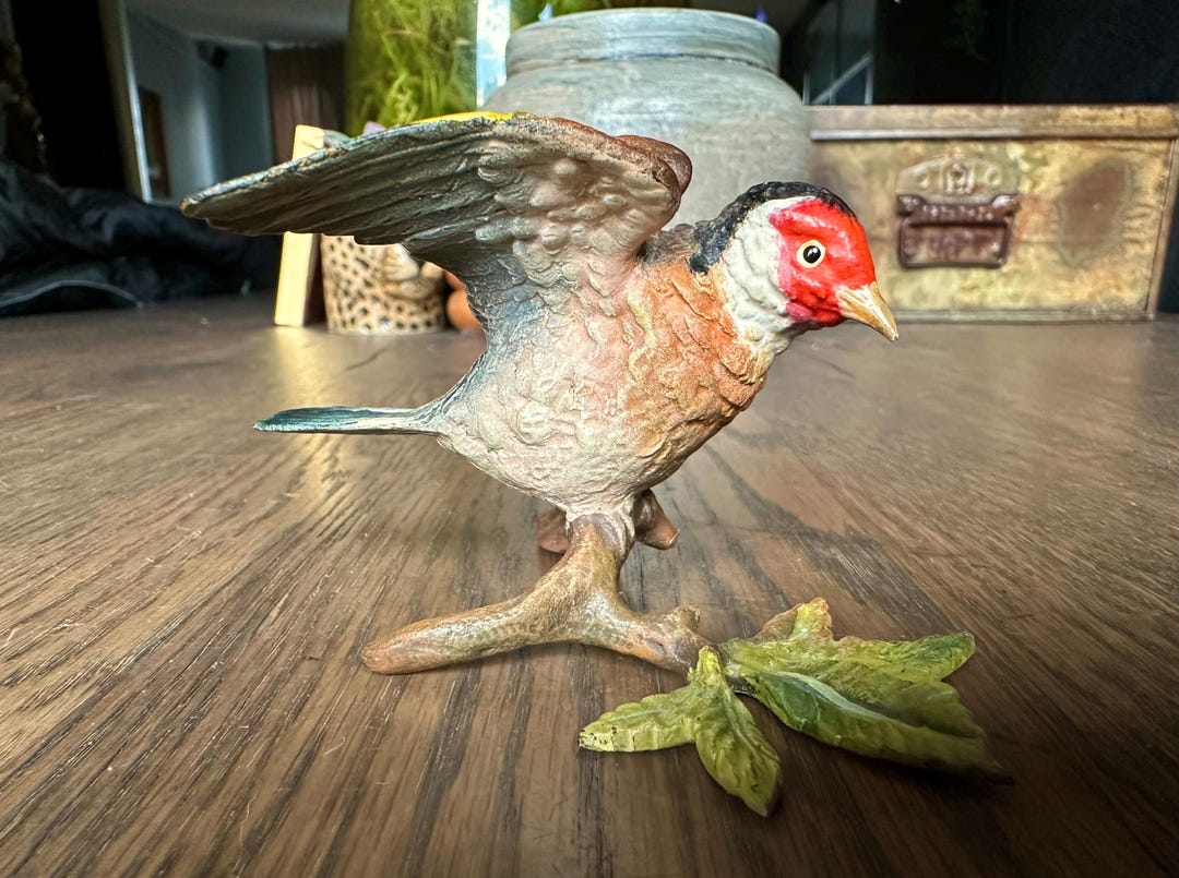 Viennese Vienna Bronze Bronzes Antique Bird With Wings Spread Wide Cold ...