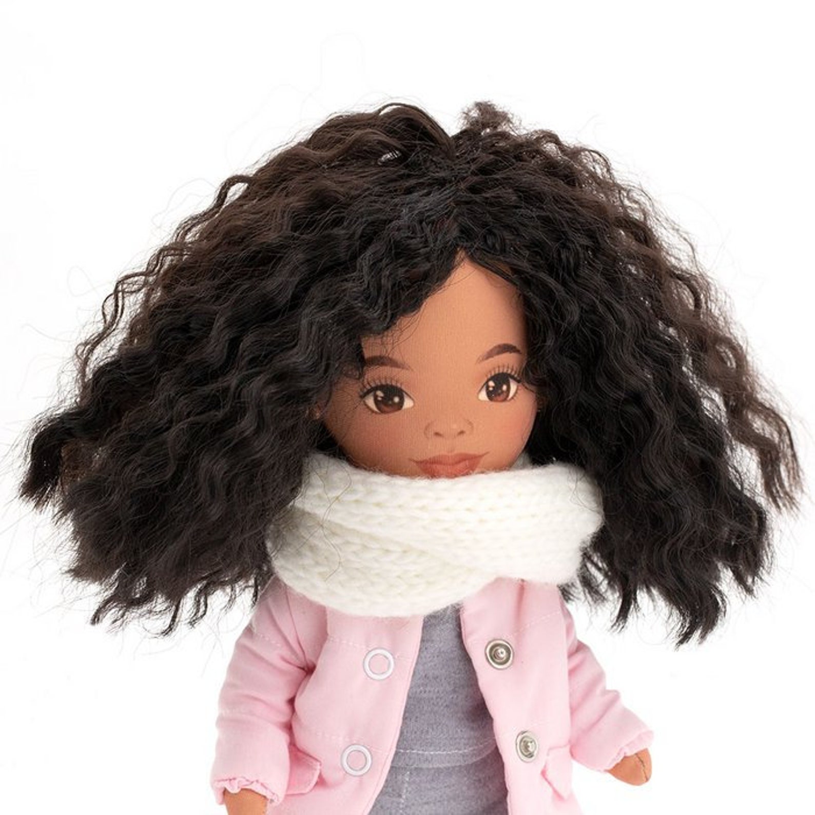 Tina Beautiful Doll With Clothes and Scarf Doll With Long Dark Hair ...