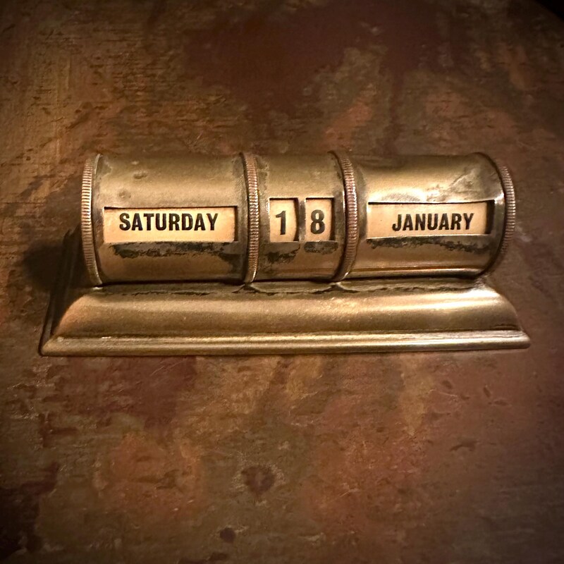 Brass Perpetual Calendar - Etsy