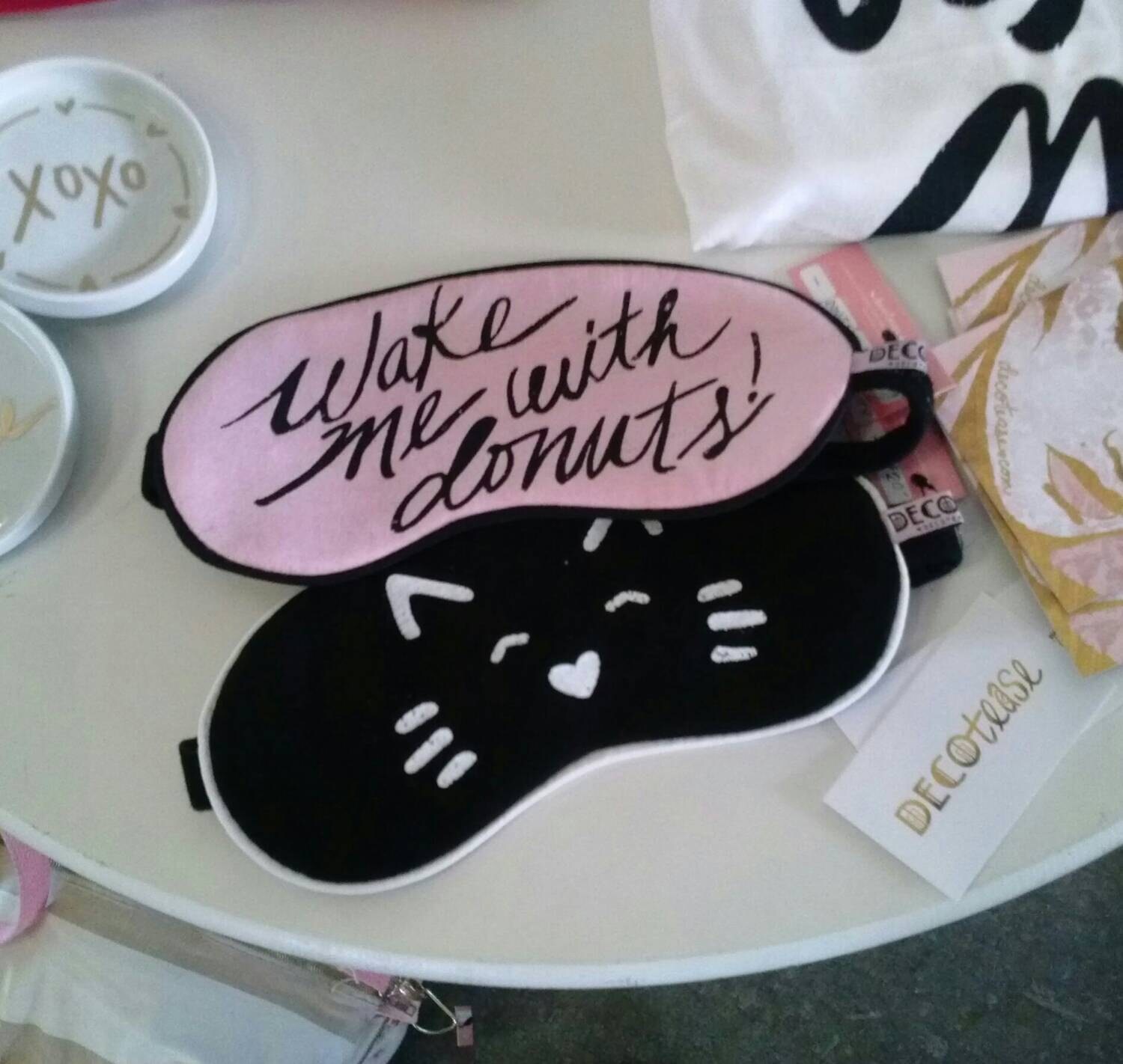 Wake Me With Donuts Sleep Mask Donuts Sleep Mask Pink - Etsy