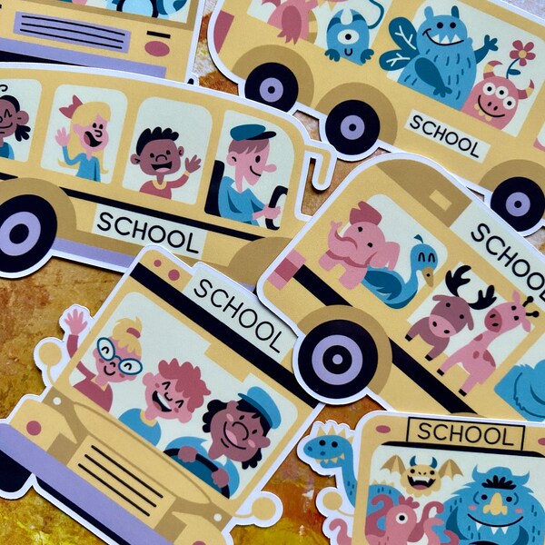 Bus Stickers - Etsy