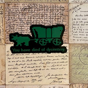 Waterproof Vinyl Oregon Trail Sticker, Retro Gaming 1980s Sticker Decal ...