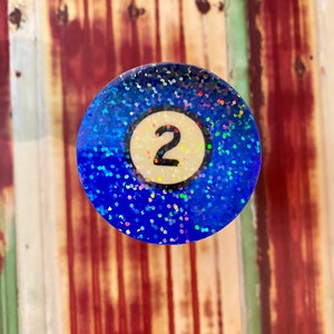 Pack of 15 Waterproof Vinyl Vintage Billiard Ball Stickers, Retro Pool ...