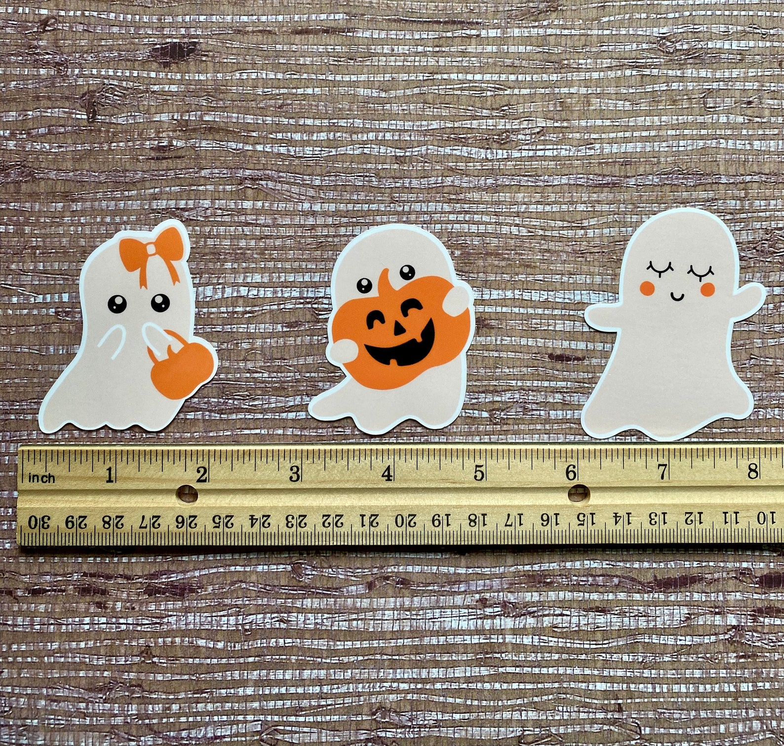 Pack of 6 Waterproof Vinyl Ghost Stickers Cute Halloween - Etsy