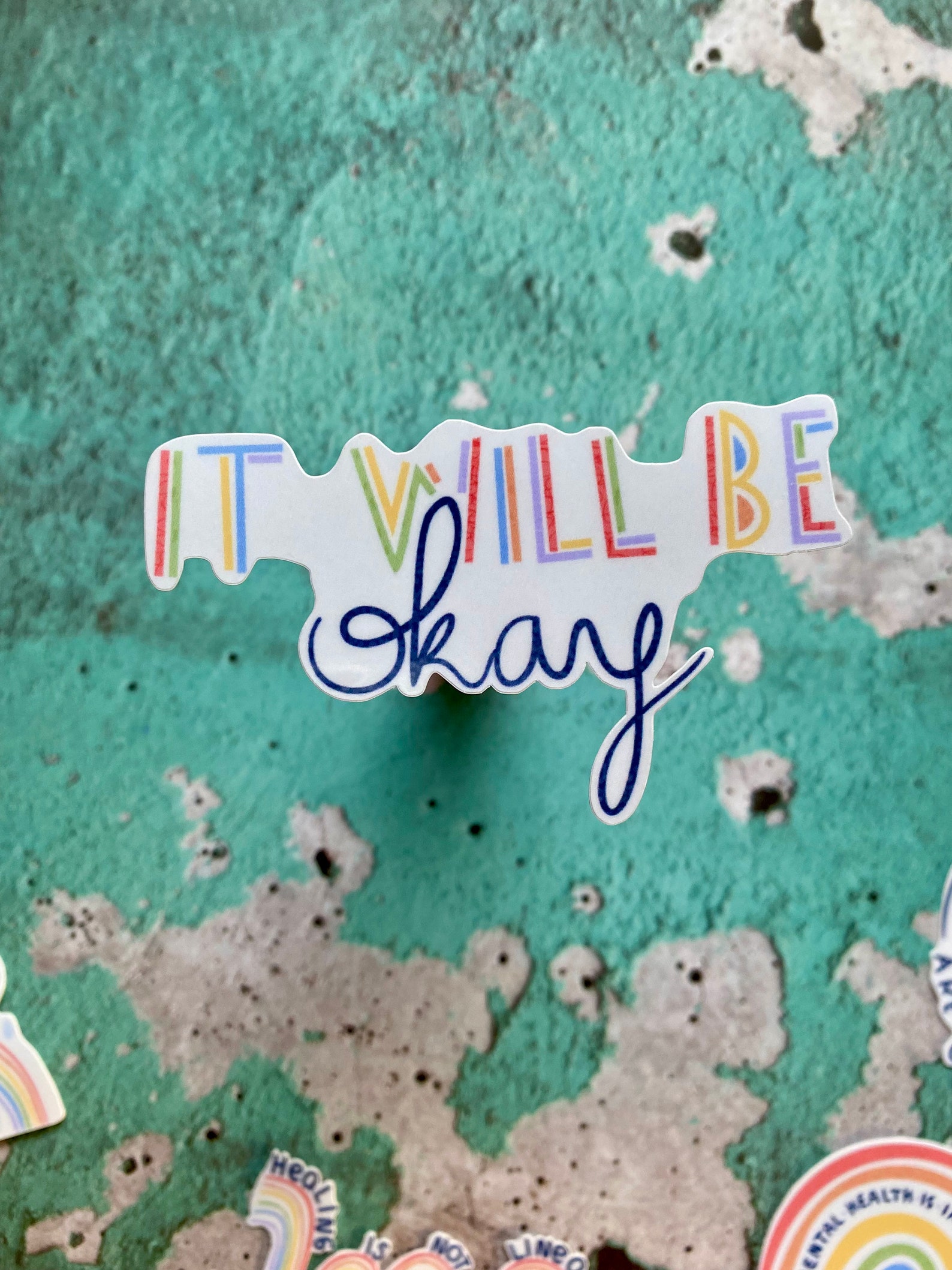 Pack of 10 Waterproof Vinyl Positivity Stickers Mental Health - Etsy