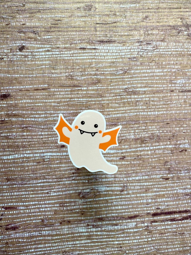 Pack of 6 Waterproof Vinyl Ghost Stickers Cute Halloween - Etsy