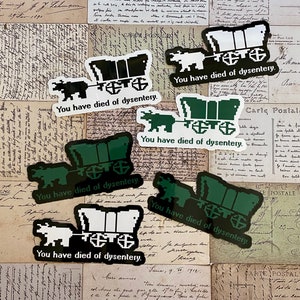 Waterproof Vinyl Oregon Trail Sticker, Retro Gaming 1980s Sticker Decal ...