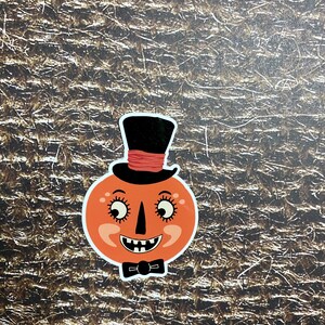 Pack of 8 Waterproof Vinyl Vintage Halloween Stickers, Retro Halloween ...