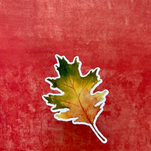 Pack of 15 Waterproof Vinyl Vintage Leaves Stickers, Retro Autumn Fall ...
