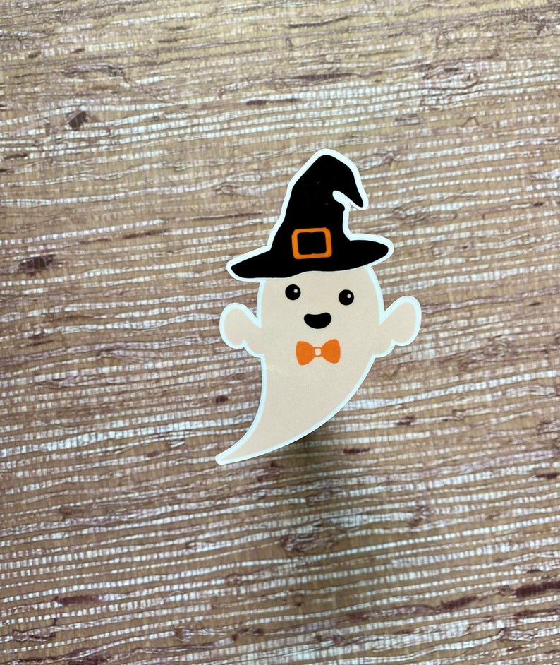 Pack of 6 Waterproof Vinyl Ghost Stickers Cute Halloween - Etsy