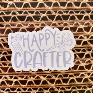 Pack of 15 Waterproof Vinyl Crafting Stickers, Craft Lover Sticker Pack ...