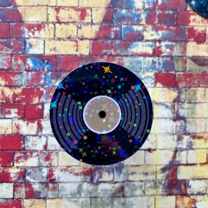 Pack of 20 Waterproof Vinyl Retro Record Stickers, Vintage Groovy Vinyl ...