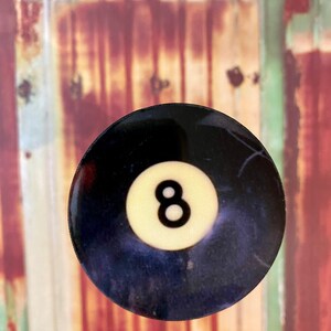 Pack of 15 Waterproof Vinyl Vintage Billiard Ball Stickers, Retro Pool ...