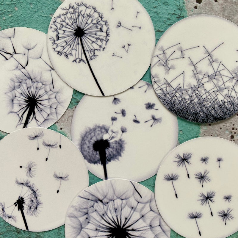 Dandelion Stickers - Etsy