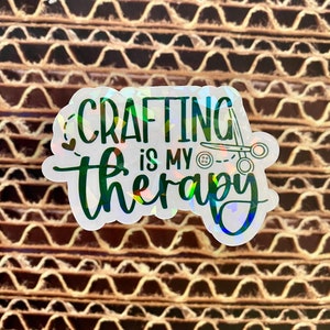 Pack of 15 Waterproof Vinyl Crafting Stickers, Craft Lover Sticker Pack ...